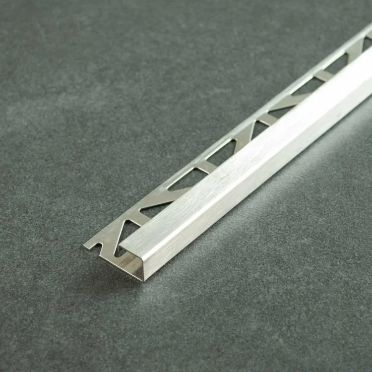 Tegelprofiel Vierkant Geborsteld RVS